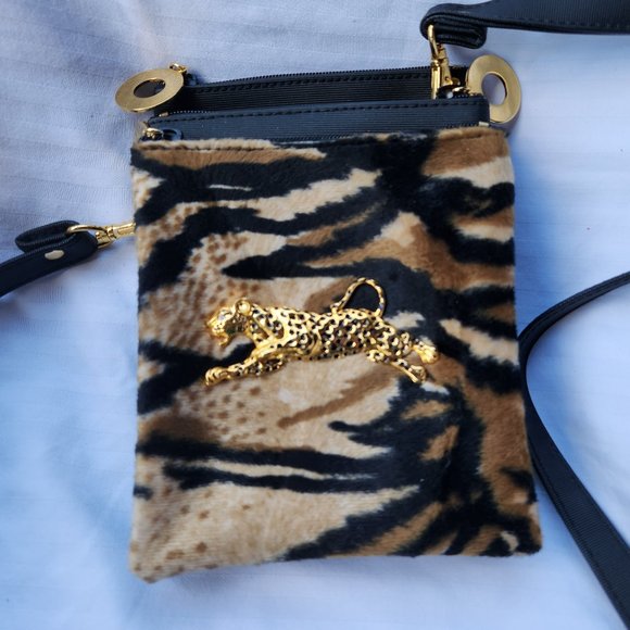 Bags | Vintage Leopard Print Small Body Bag Pouch Purse Limited Edition ...